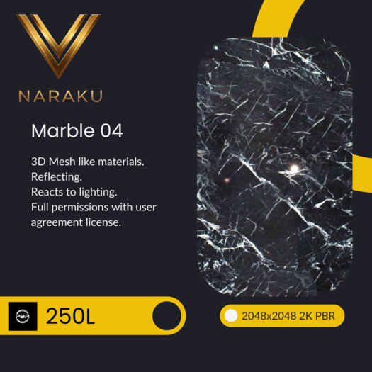 Second Life Marketplace - [Naraku] Marble 04 2K PBR v1.0 [FULL PERM]